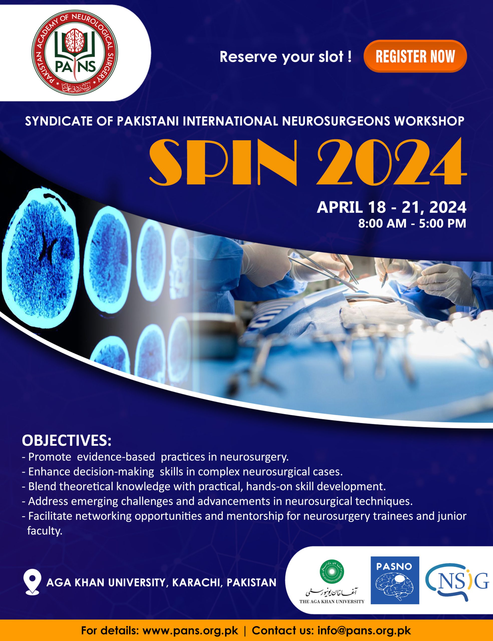 Syndicate of Pakistani International Neurosurgeons Workshop | SPIN 2024 ...