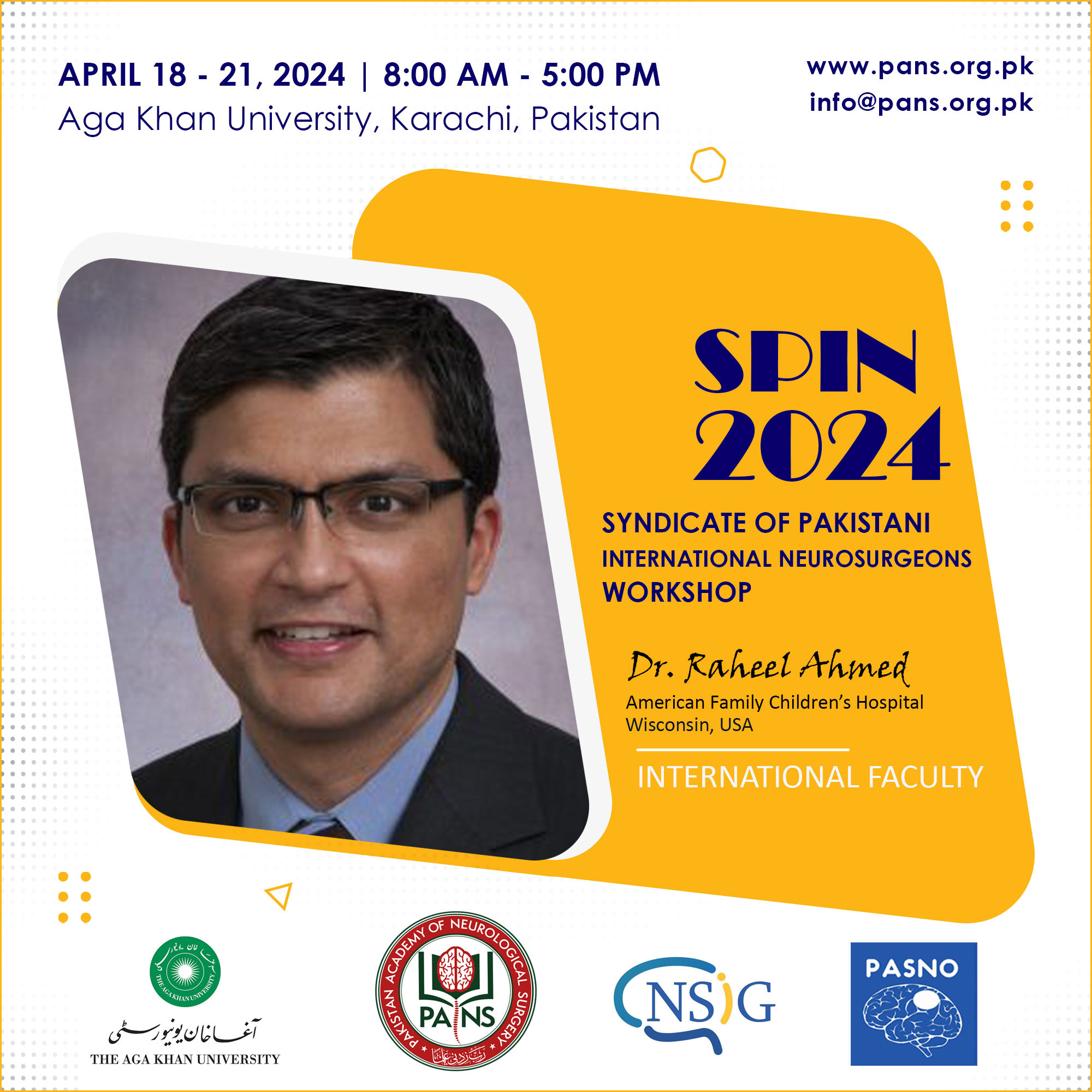 Syndicate of Pakistani International Neurosurgeons Workshop | SPIN 2024 ...